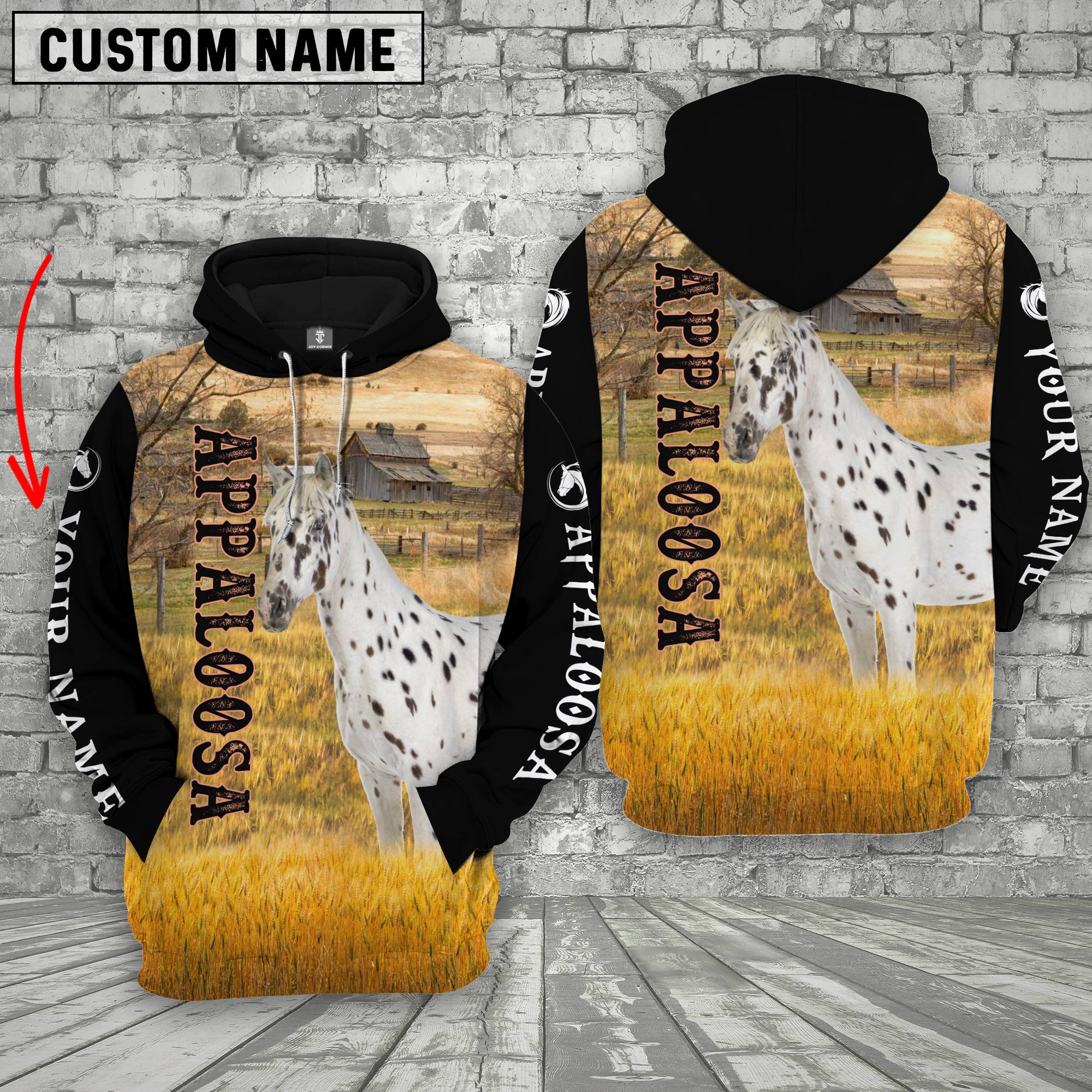 Uni Personalized Name Appaloosa House On The Farm 3D Hoodie – UniJames