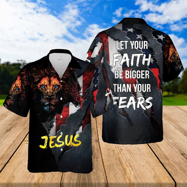 UniJames Jesus Lion Let's Your Faith Be Bigger Than Your Fears Hawaiia