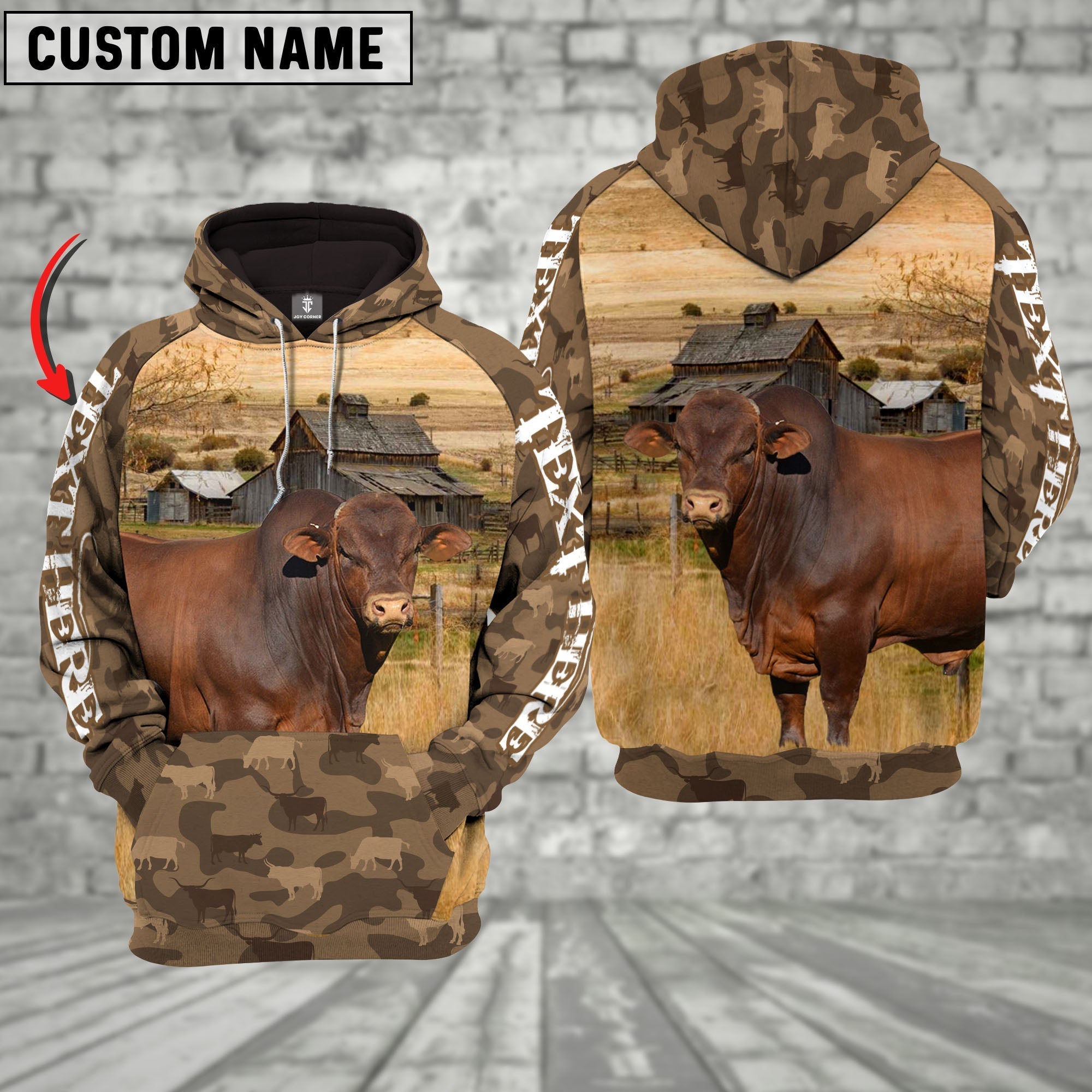 Uni Beefmaster Cattle Farming Personalized 3D Hoodie – UniJames