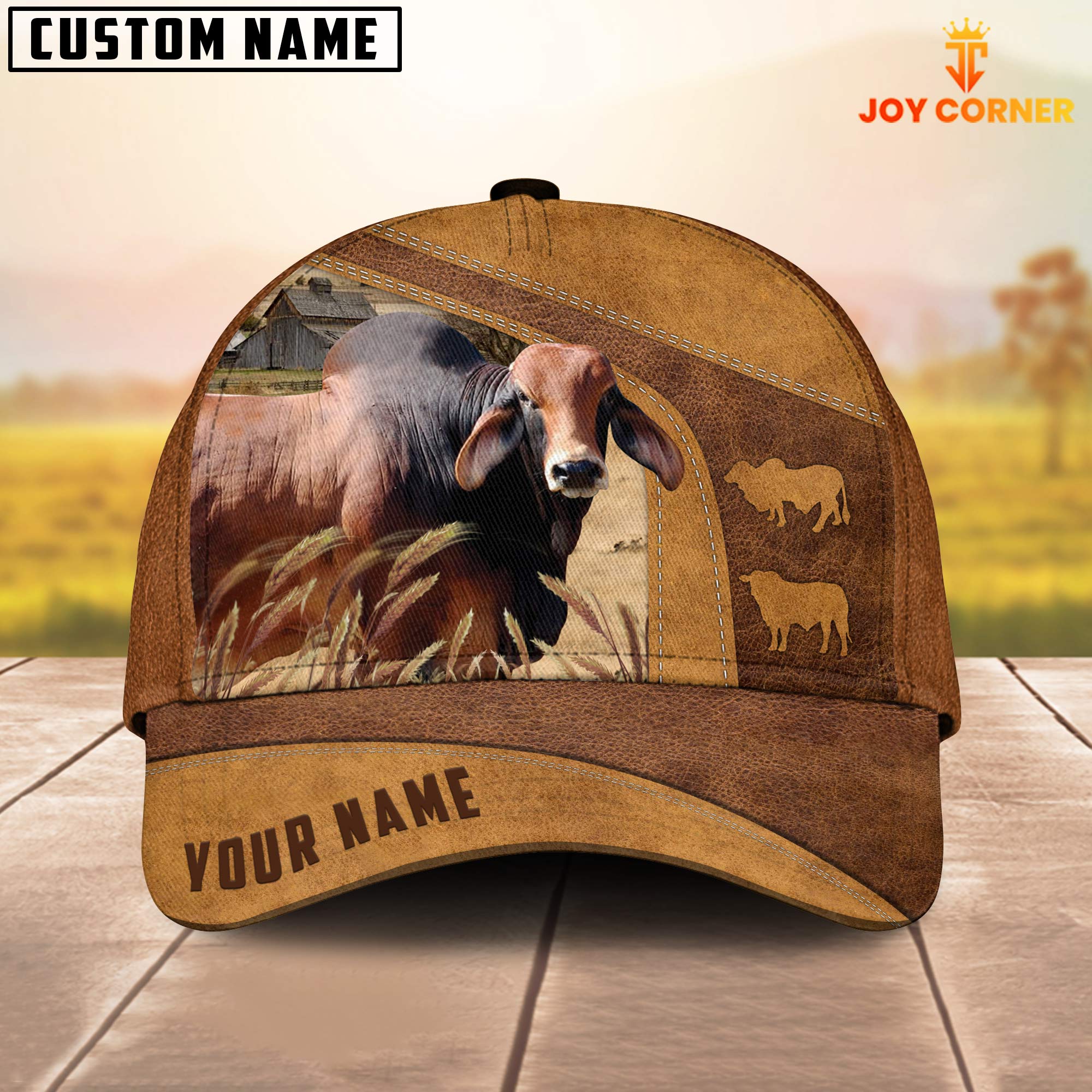 Uni Red Brahman Custom Name Cap – UniJames