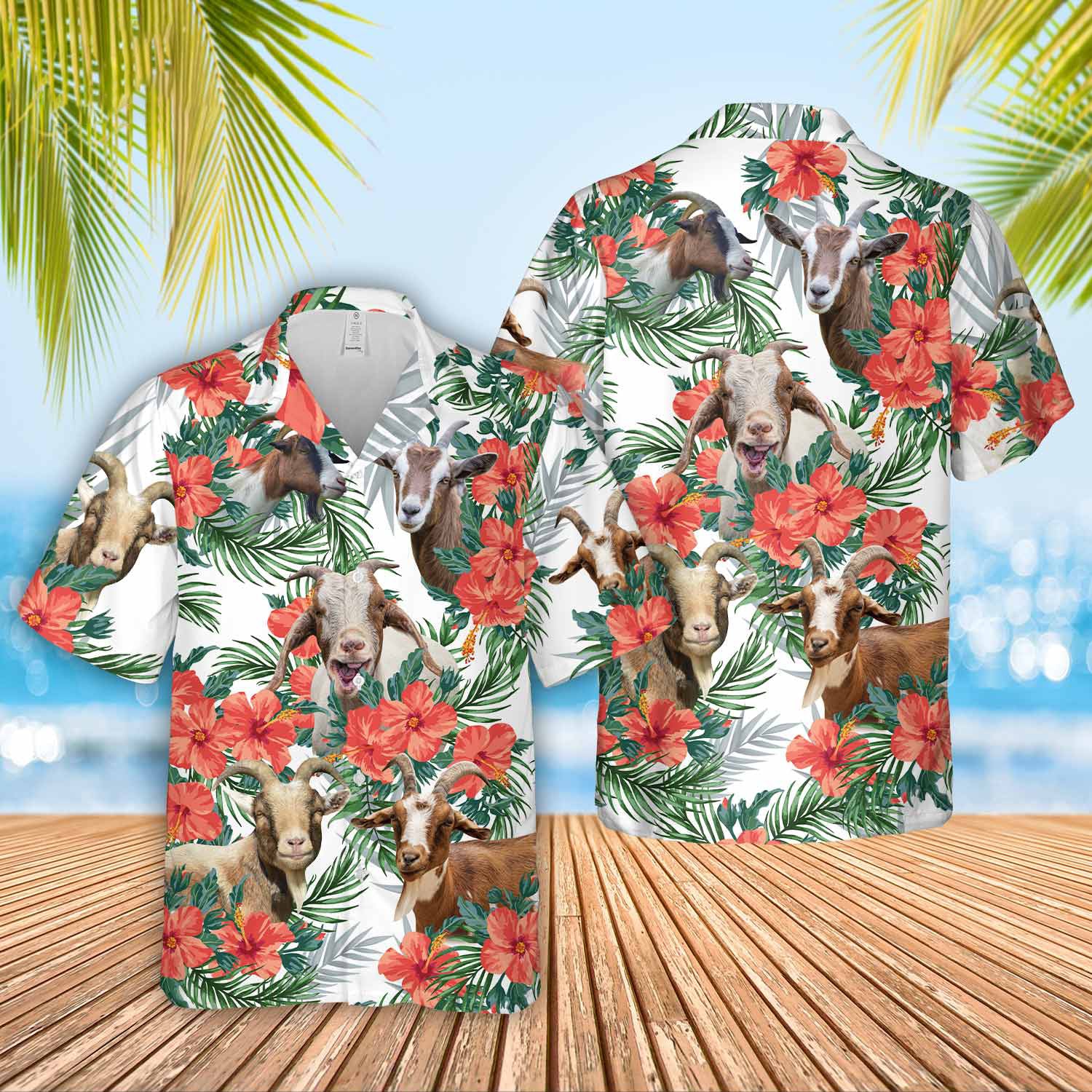 Unique Goat Hawaiian Flowers Hawaiian Shirt – UniJames