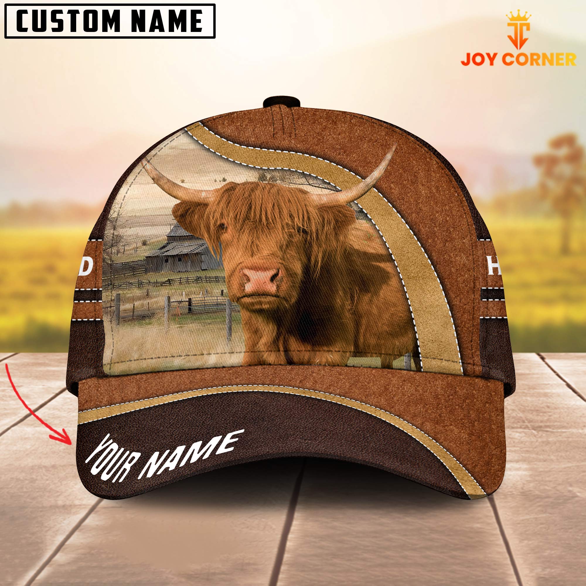 Uni Highland Happy Face Customized Name Cap – UniJames
