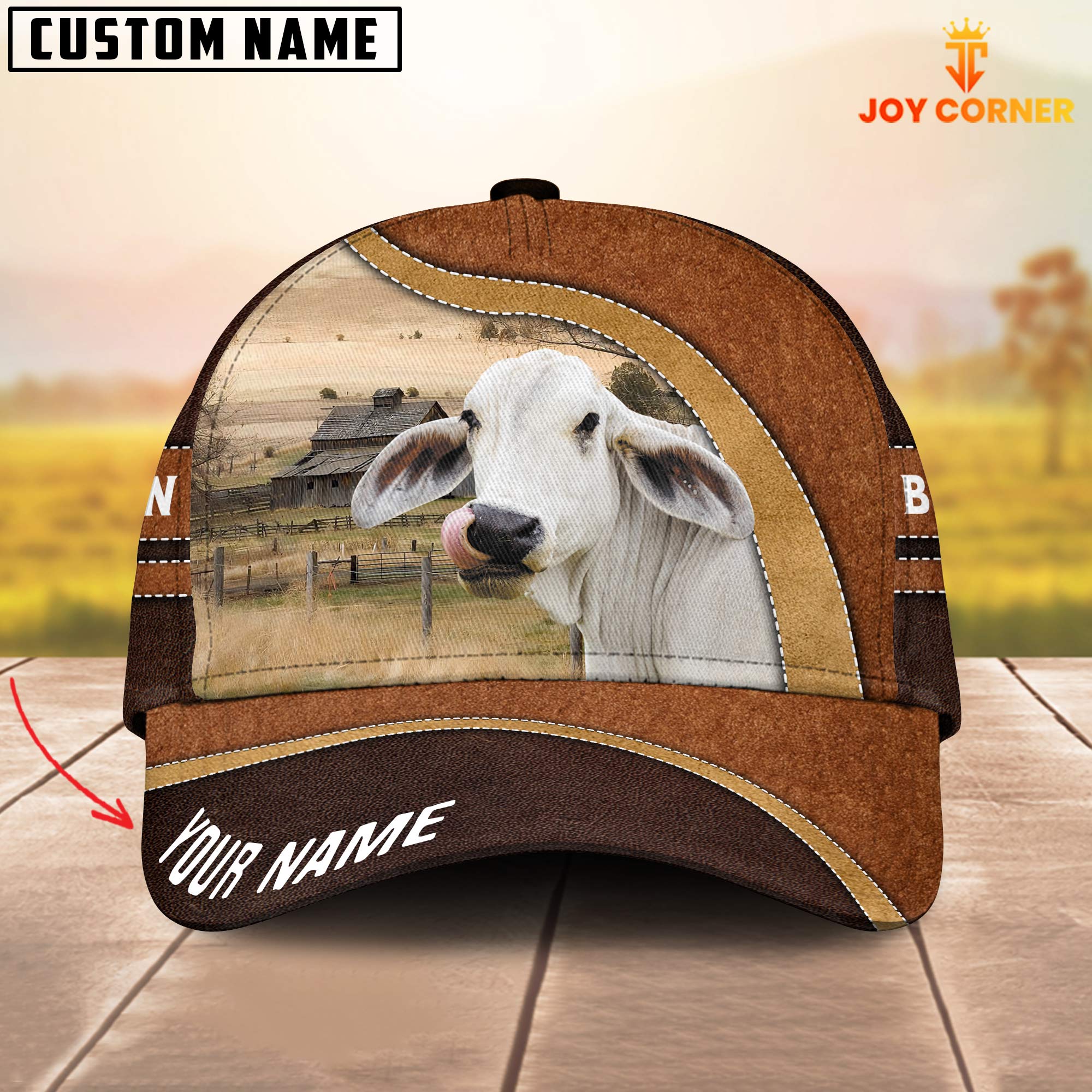Uni Brahman Happy Face Customized Name Cap – UniJames