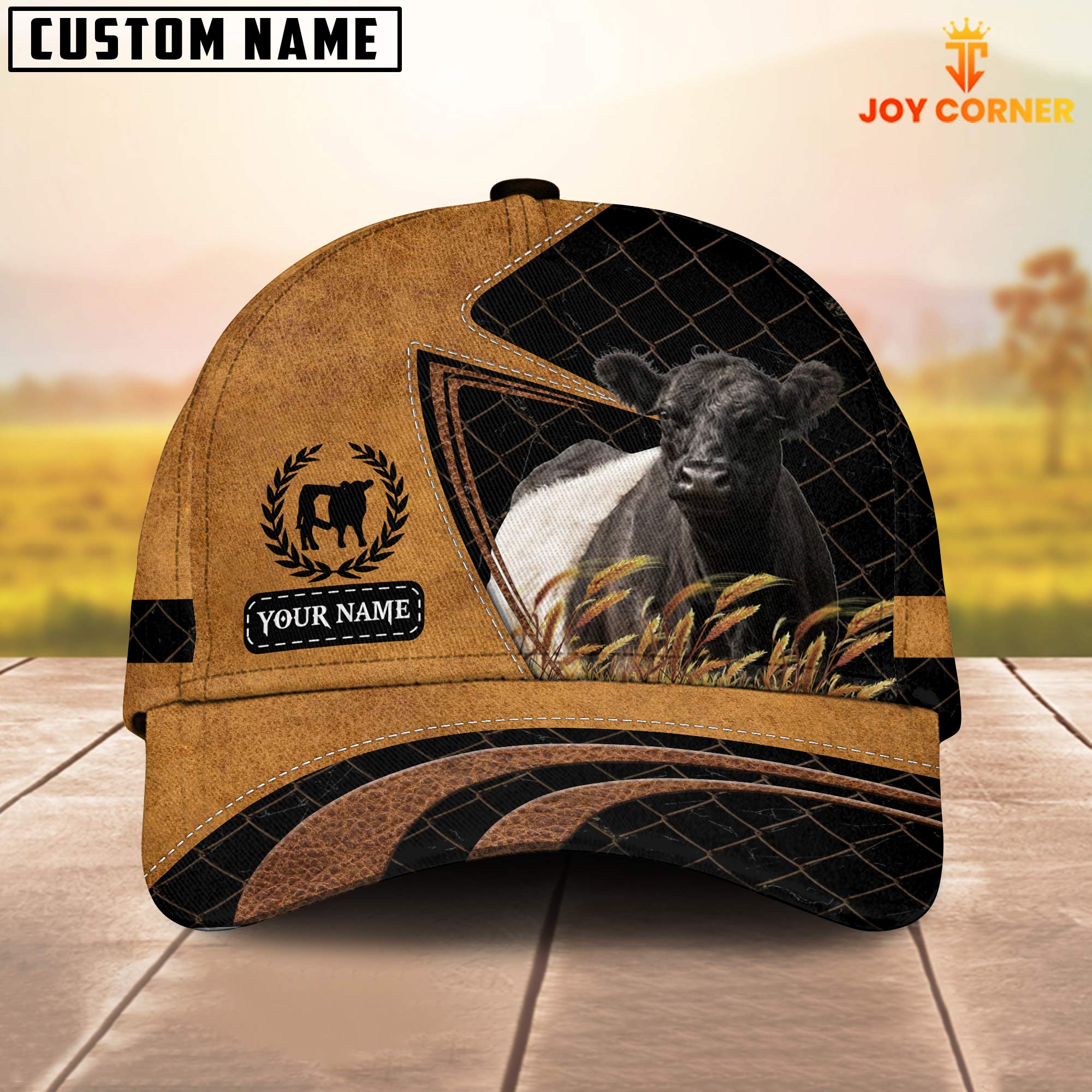 Uni Custom Name Belted Galloway Cattle Cap – UniJames