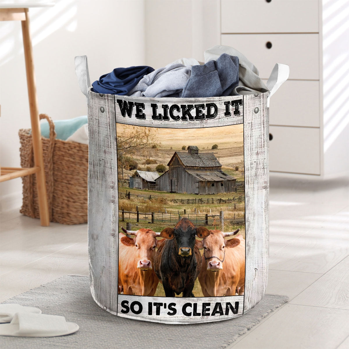 Uni Gelbvieh Cow Laundry Basket – UniJames