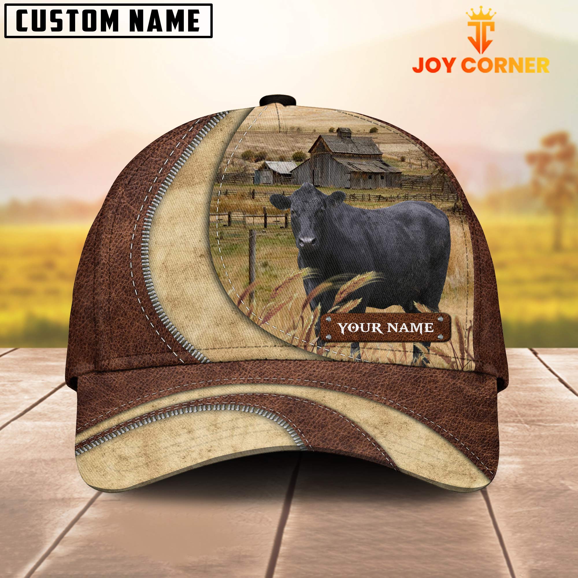 Uni Black Angus Customized Name Farm Barn Cap – UniJames