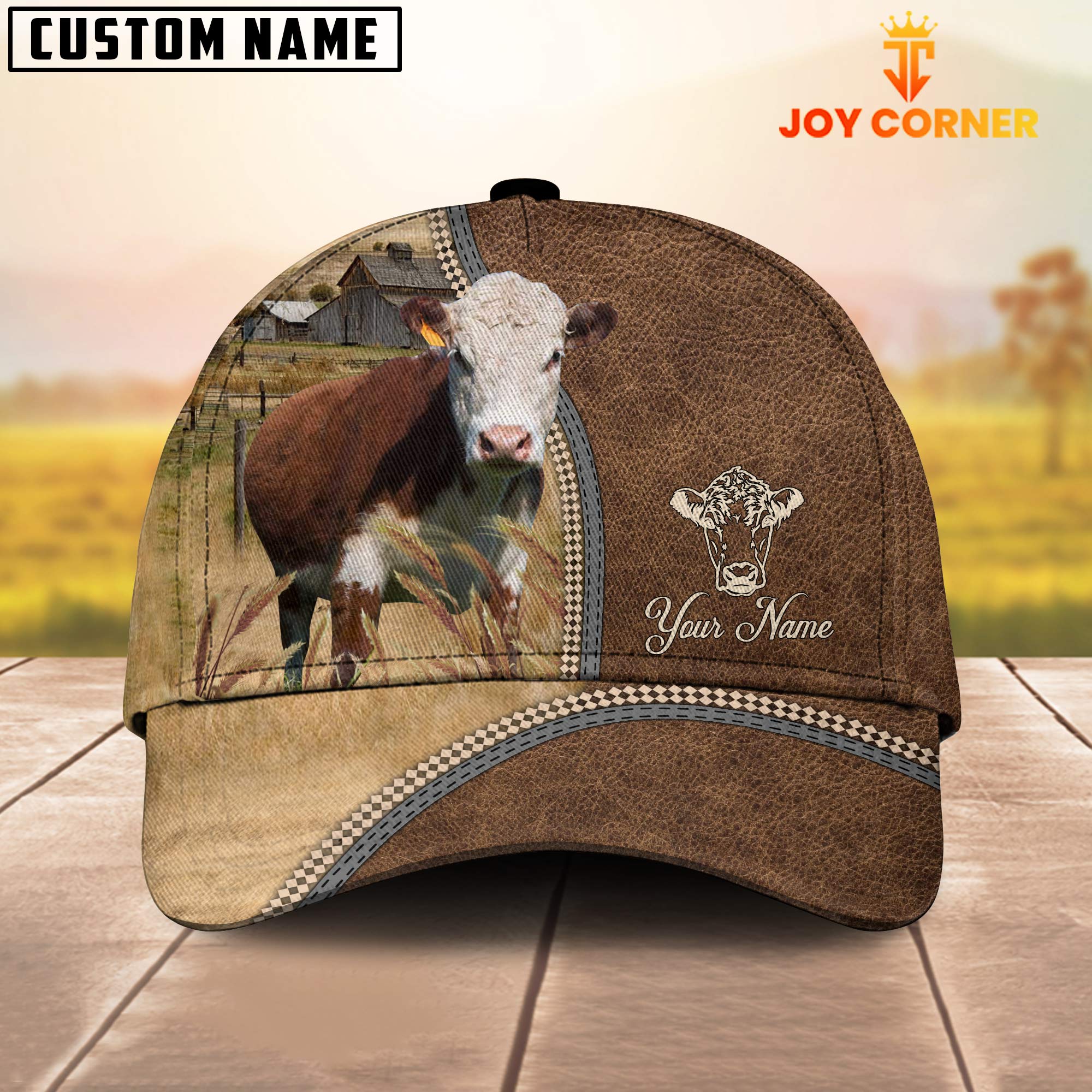 Uni Personalized Name Hereford Farming Cap – UniJames