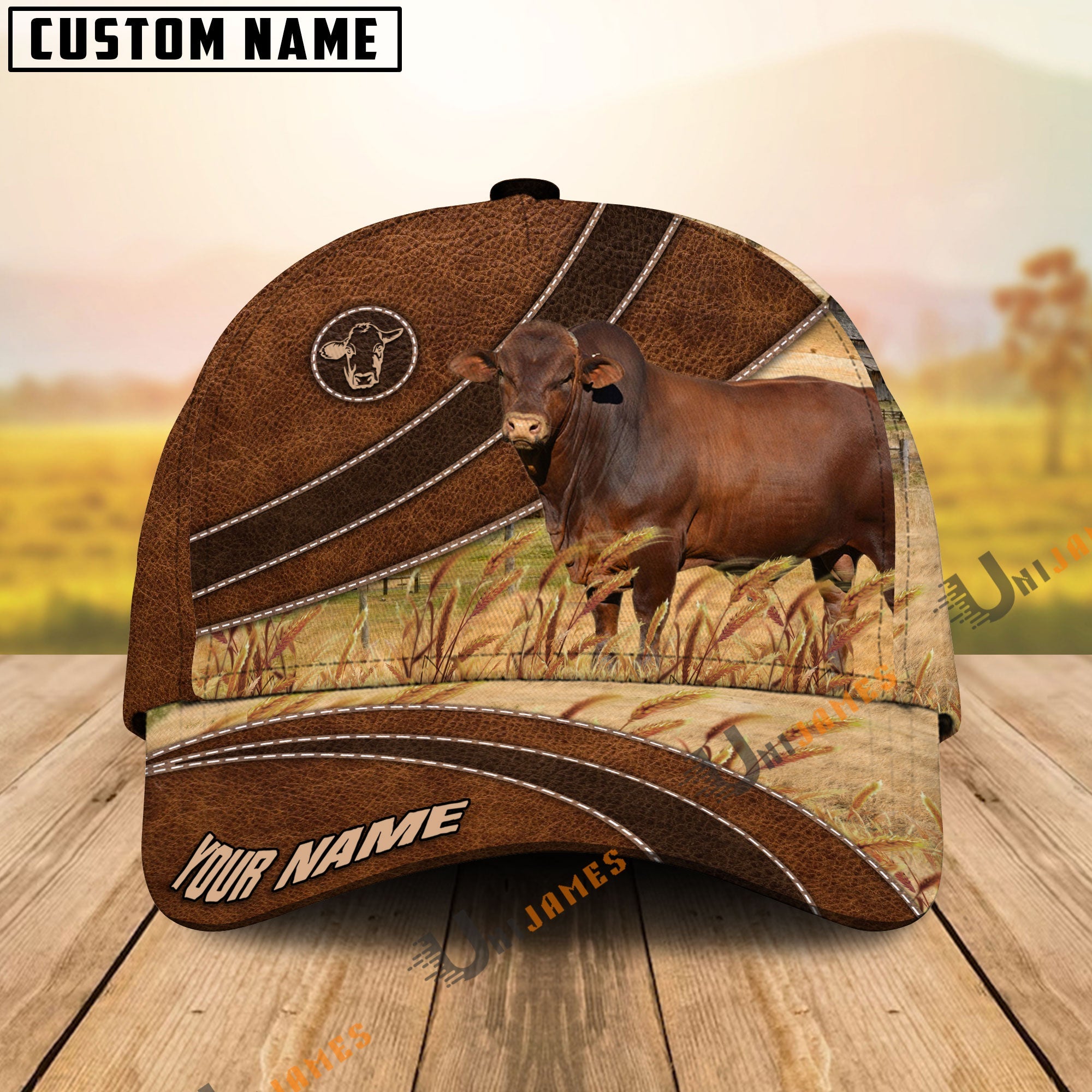 Uni Beefmaster Cool Farming Customized Name Cap – UniJames