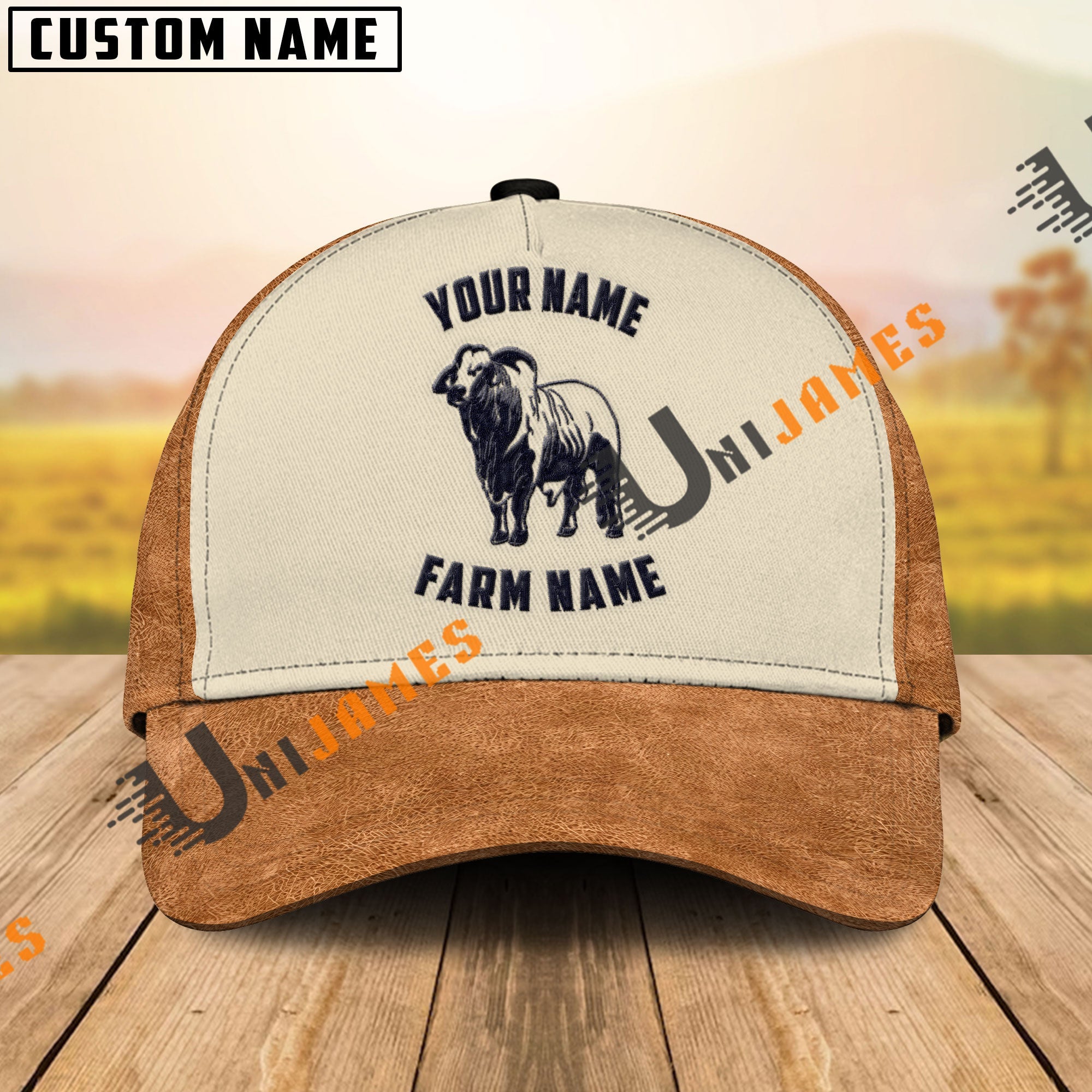 Uni Brahman Embroidered Name and Printed Cap – UniJames