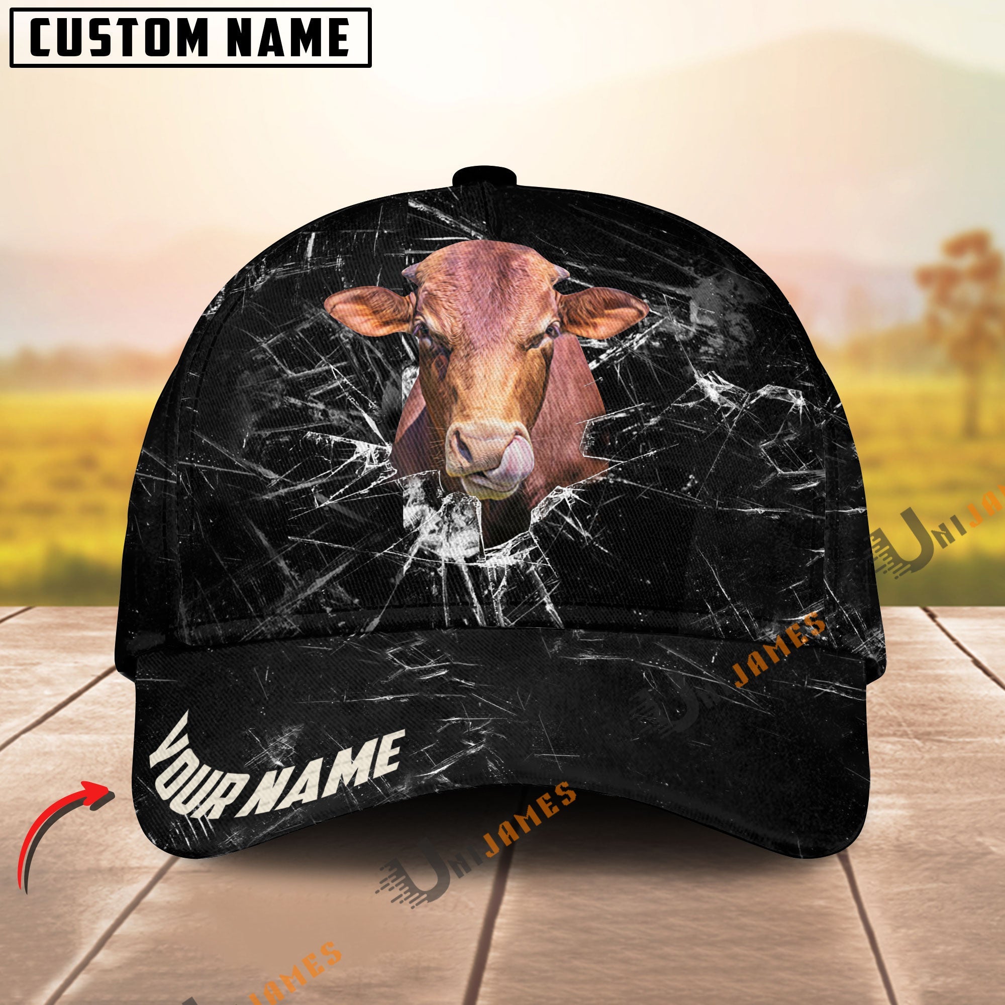 Uni Beefmaster Glass Broken Customized Name Cap – UniJames