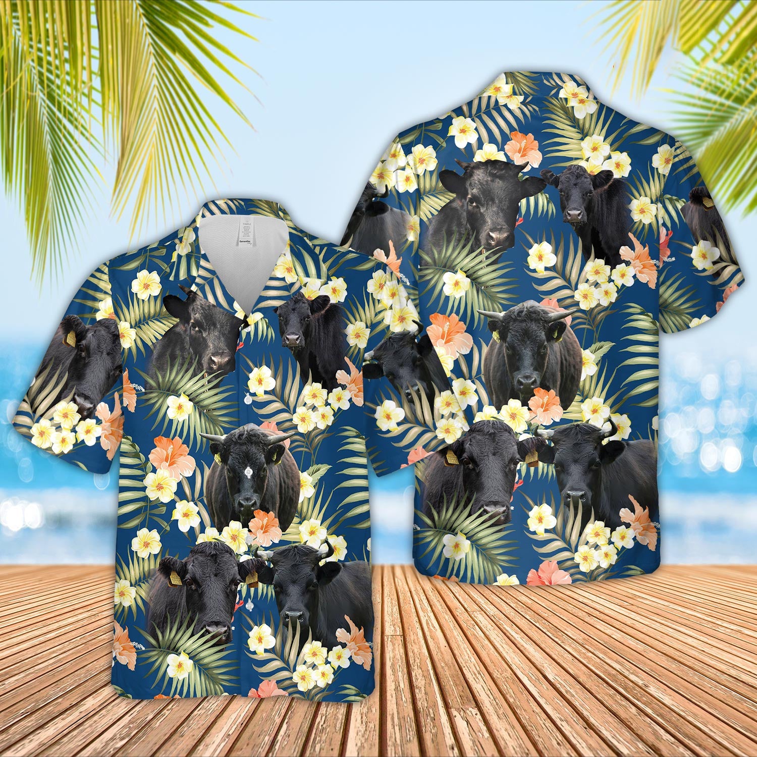 Unique Dexter Summer Blue Floral 3D Hawaiian Shirt – UniJames