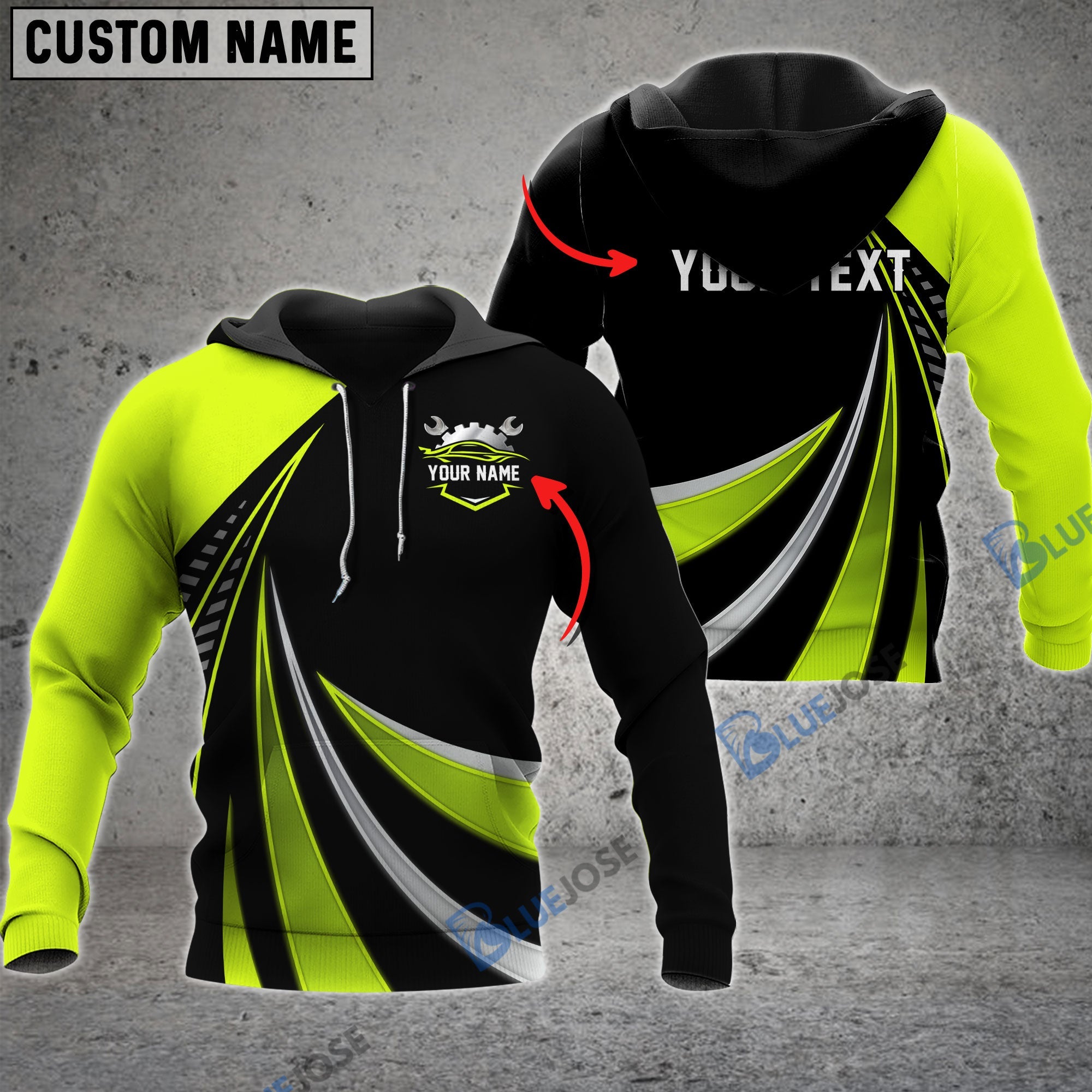 Uni Custom Text Uniform Full Colors 3D Hoodie – UniJames
